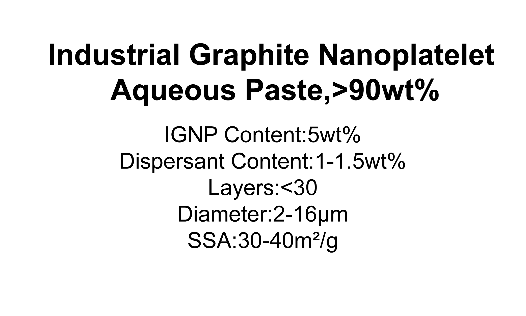 Industrial Graphite Nanoplatelet Aqueous Paste, >90wt% - ANR Technologies